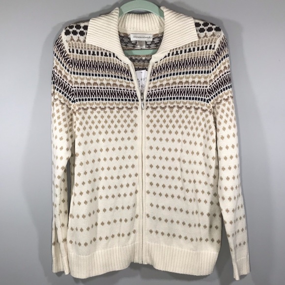 Christopher & Banks | Sweaters | Christopher Banks Front Zip Sweater ...